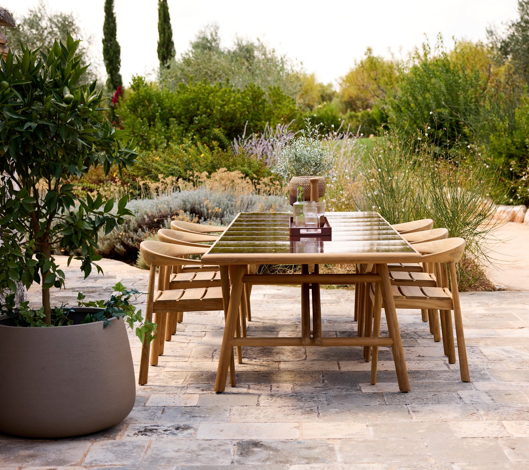 Cane-line Sticks dining table, 280x100 cm - Scandinavian outdoor ...